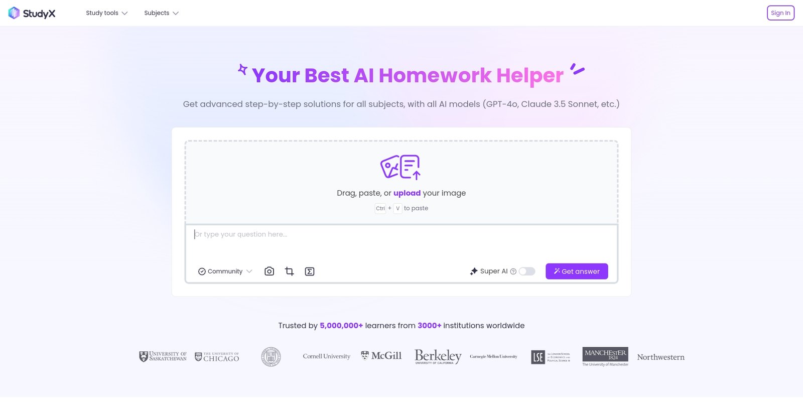 StudyX.ai - Outil IA Innovant - IAoutilsPRO